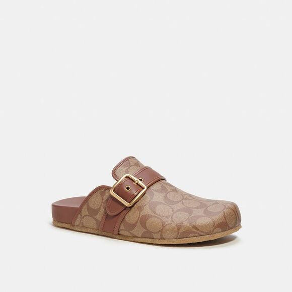 Coach | Shoes | Nwt Coach Outlet Clog Sandal In Signature Canvas | Poshmark